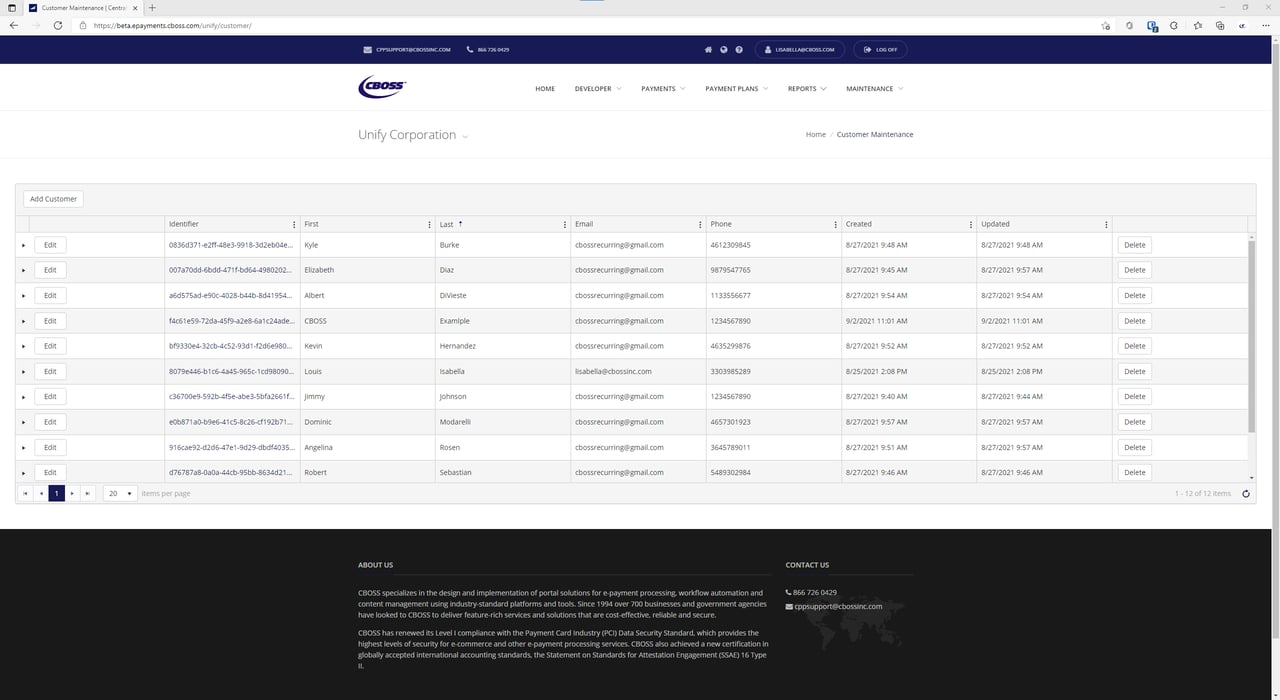 CBOSS Payment Plans Announcement